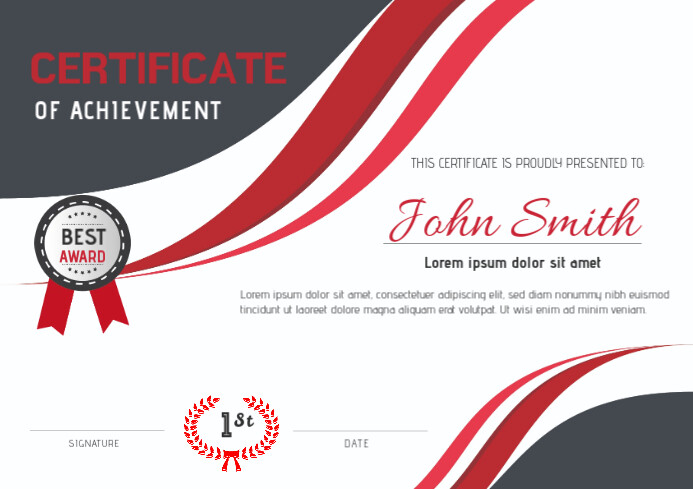 Modern elegant diploma certificate design Template | PosterMyWall