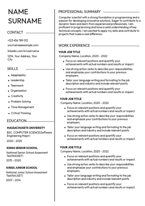 Modern Europass Cv Template | PosterMyWall