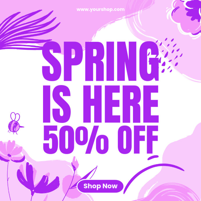 Modern Exclusive Spring Promo Instagram Post Template | PosterMyWall