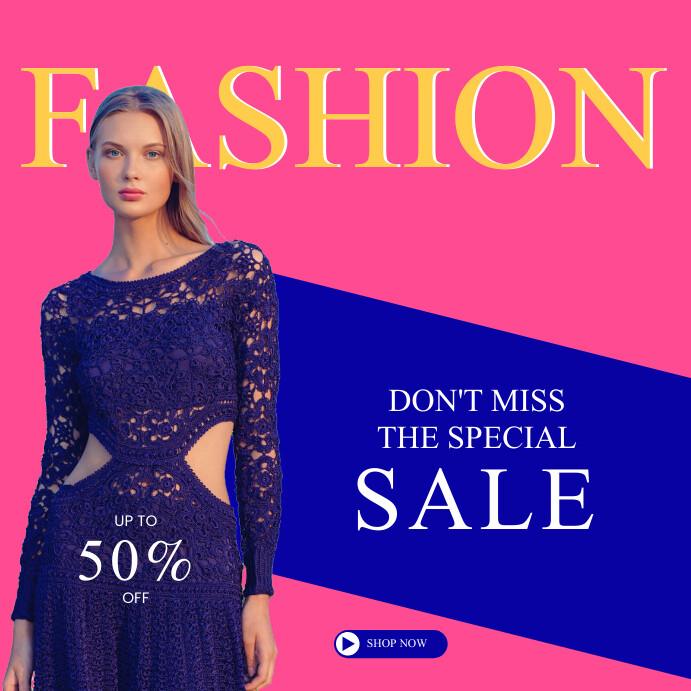 Modern Fashion Sale Instagram ads Template | PosterMyWall