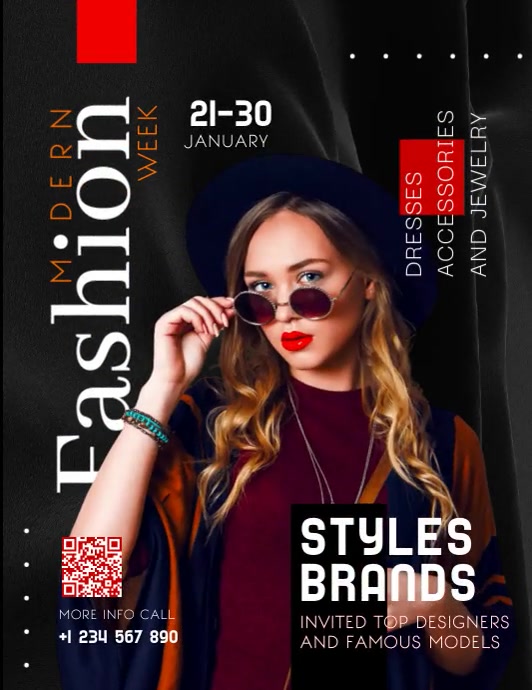 Modern Fashion Week Flyer Template | PosterMyWall