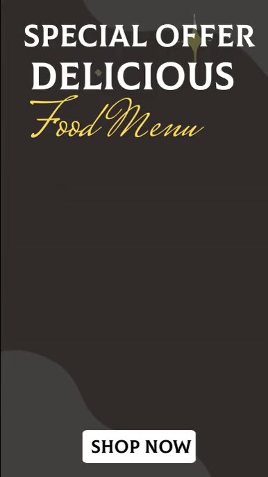 Modern food menu promotion video template | PosterMyWall