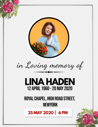 Modern Funeral Service Template | PosterMyWall