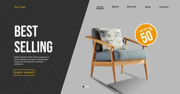 Modern Furniture Best Selling Template | PosterMyWall