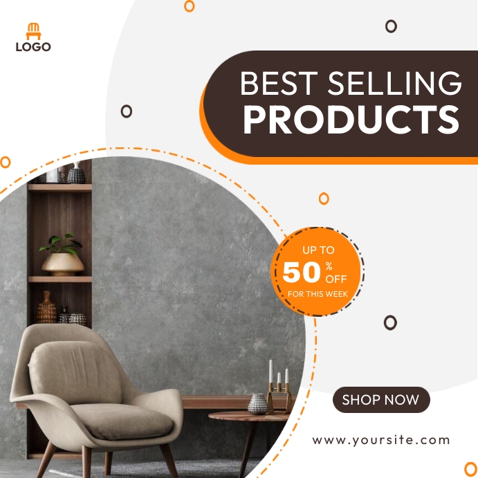 Modern Furniture Best Selling Template | PosterMyWall