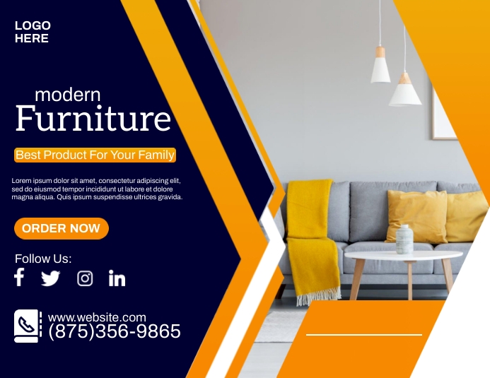 Modern Furniture Offer Template | PosterMyWall