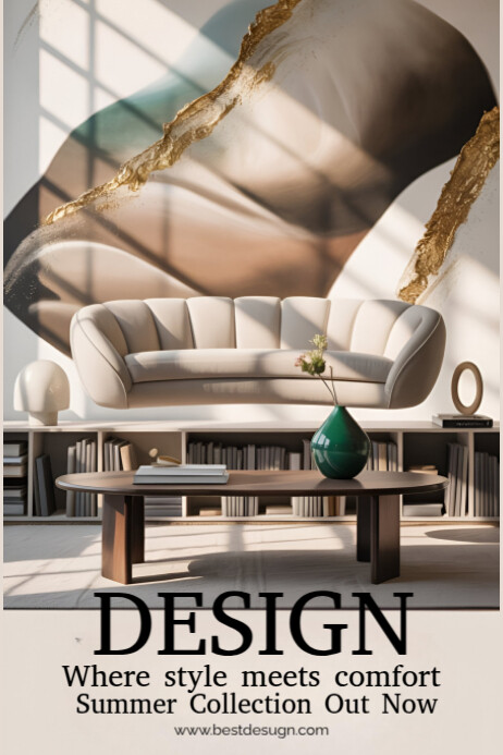 modern furniture poster template | PosterMyWall