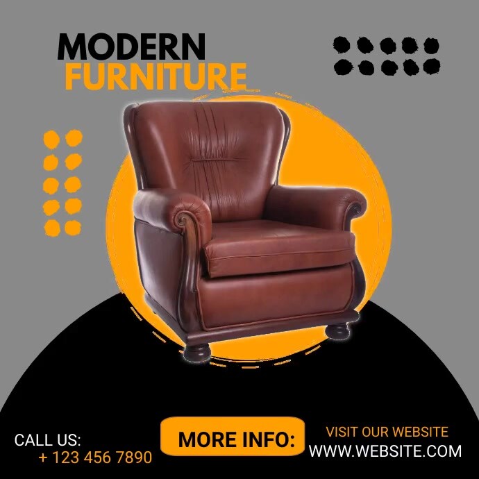 modern furniture social media post design Template | PosterMyWall