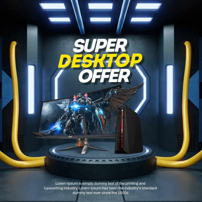 Copy of Modern Futuristic Product Mockup Ads | PosterMyWall