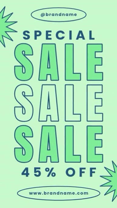 Copy of Modern Green Typographic Special Sale Promotional Instagram ...