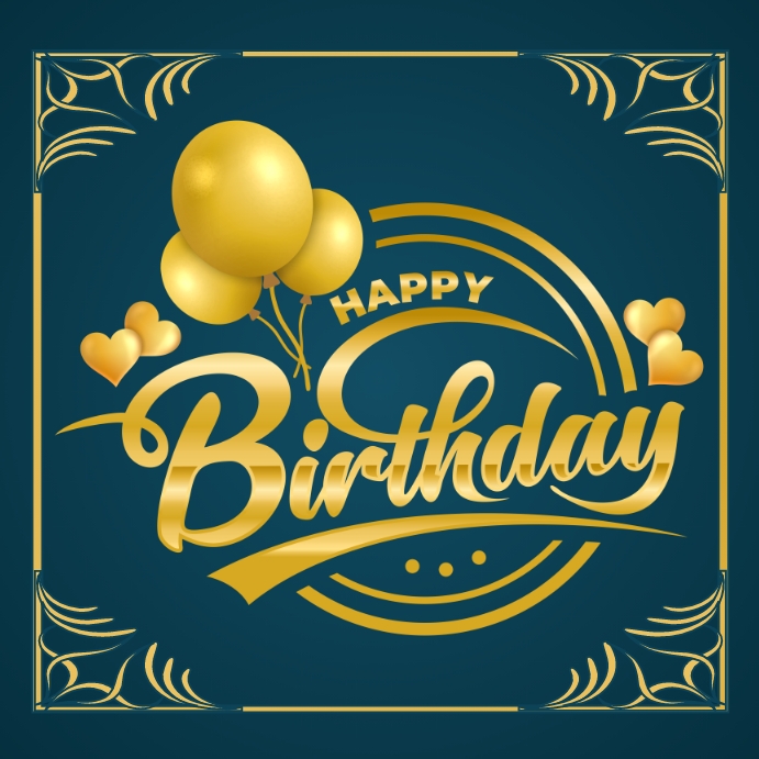 modern happy birthday Template | PosterMyWall