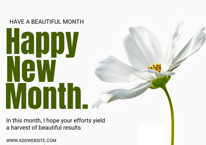 modern happy new month Template | PosterMyWall