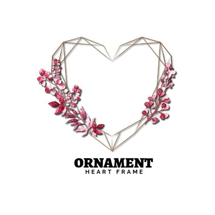 Modern heart frame design Template | PosterMyWall