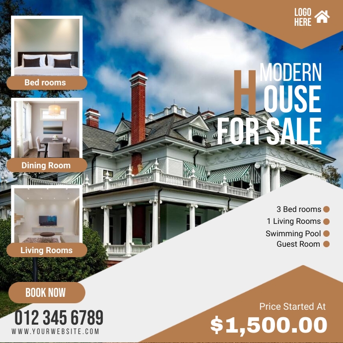 Copy of Modern Home AD | PosterMyWall