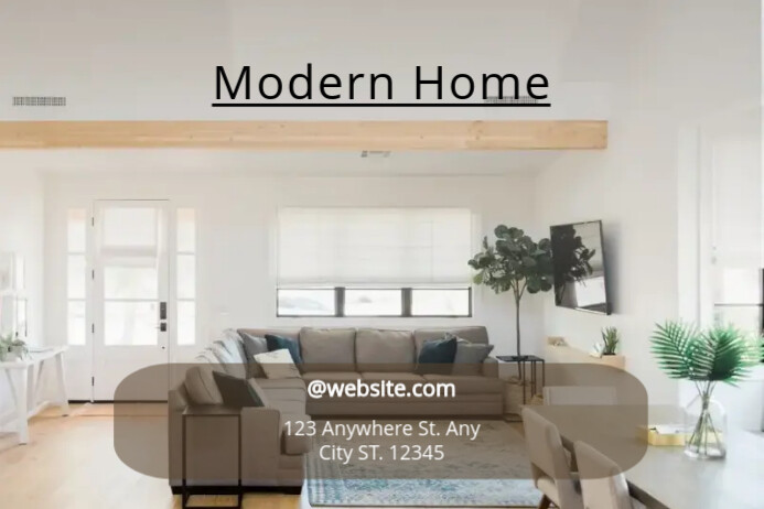Modern Home Banner Template | PosterMyWall