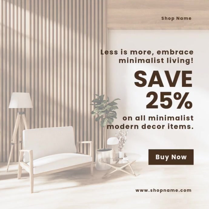Copy of Modern Home Decor Promotional Sale Save Instagram Post ...