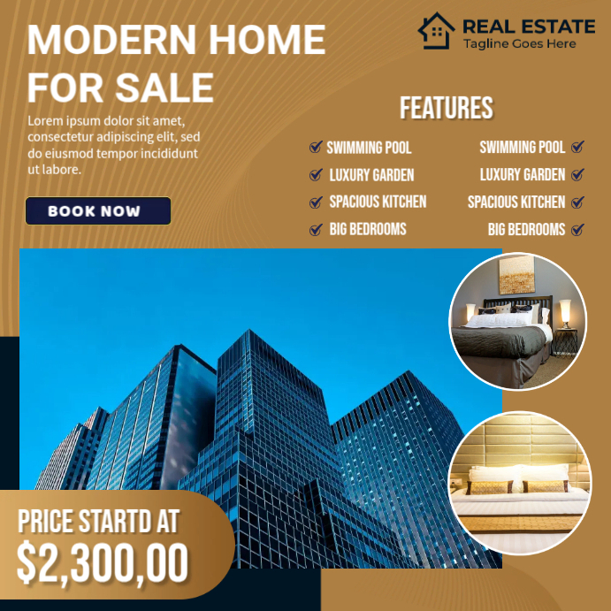 Modern Home Template | PosterMyWall