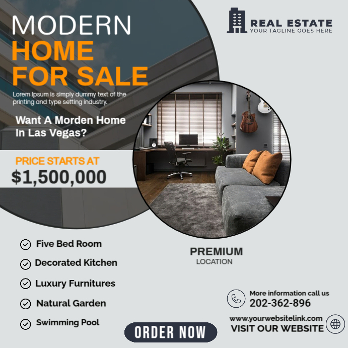 Modern Home Template | PosterMyWall