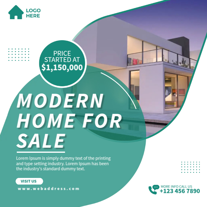 Modern Home Flyer Template | PosterMyWall