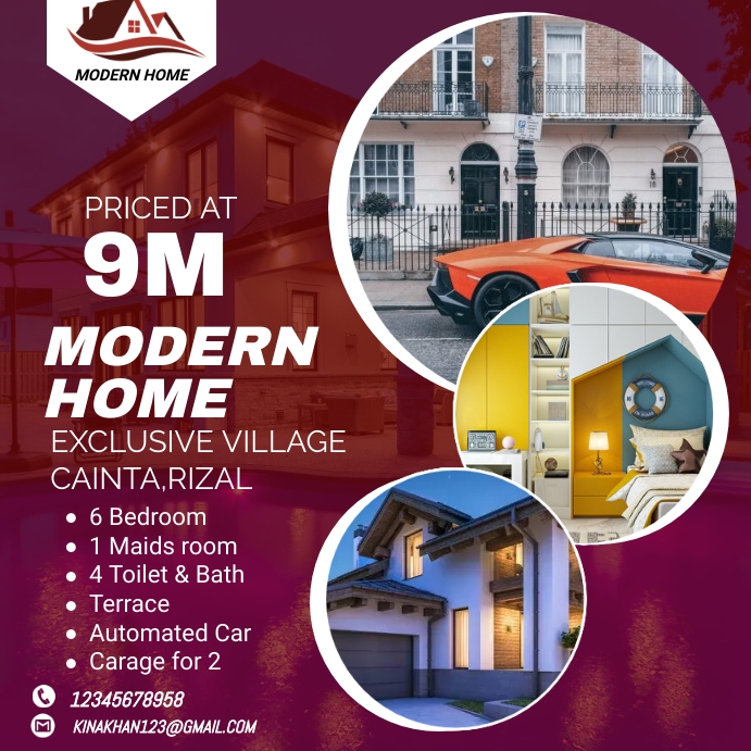 Plantilla de modern home flyer | PosterMyWall