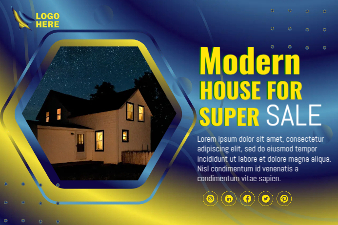 Modern Home Flyers Template | PosterMyWall