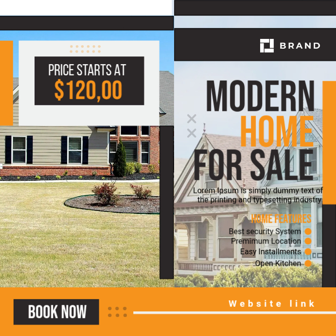 Copy of Modern Home For Sale ADS | PosterMyWall