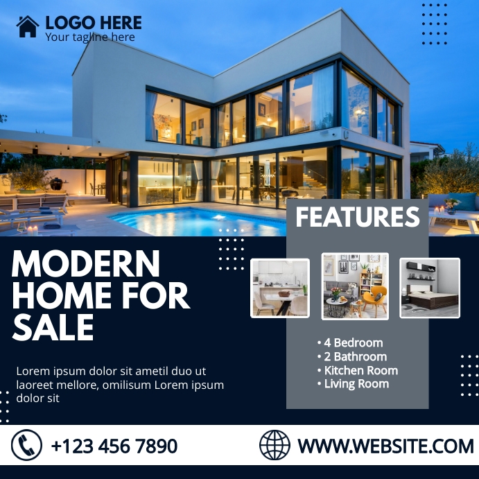Modern Home Instagram Template | PosterMyWall