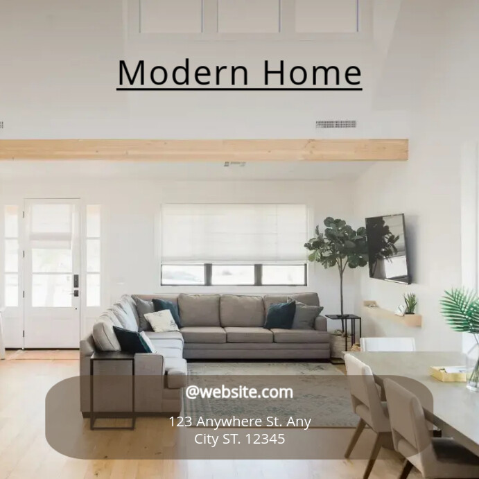 Modern Home Instagram Template | PosterMyWall