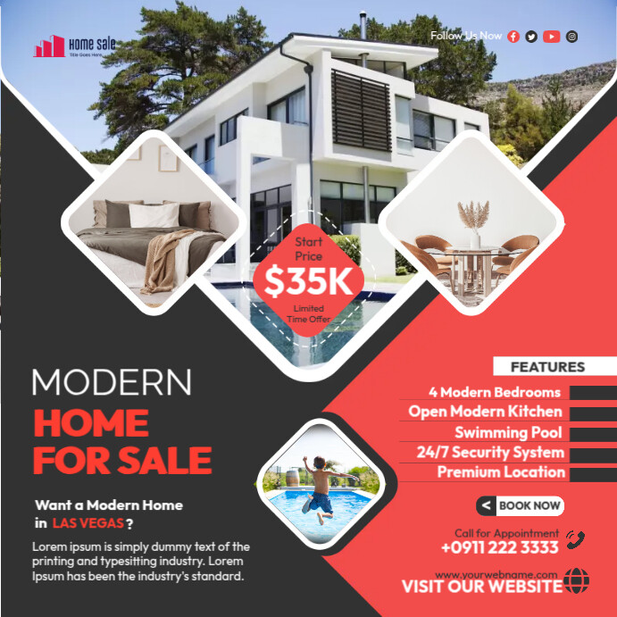 Modern Home Sale Ads Template | PosterMyWall