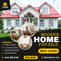 Modern Home Sale Template | PosterMyWall