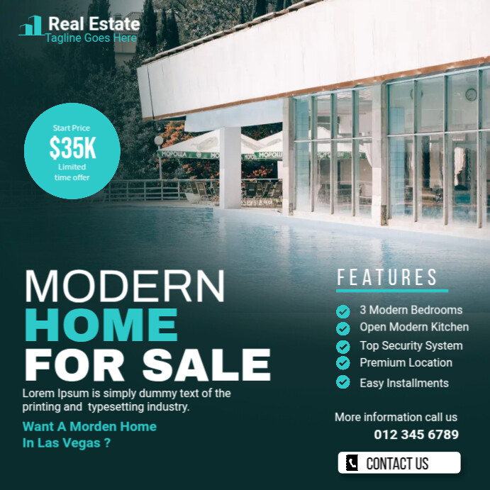 Modern Home ADS Template | PosterMyWall