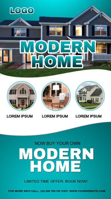 MODERN HOME SALE Template | PosterMyWall