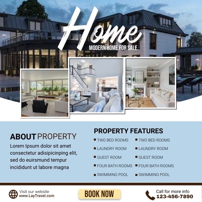 Copy of Modern Home Sale Flyer | PosterMyWall