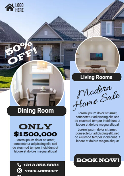 Modern Home Sale Templates | PosterMyWall