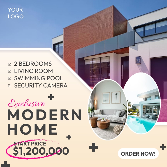 Modern Home Template | PosterMyWall