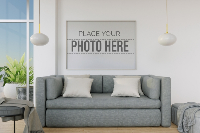 Modern Home Wall Mockups Template | PosterMyWall