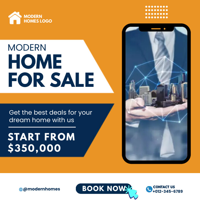 Modern Homes for Real Estate Poster Templat | PosterMyWall