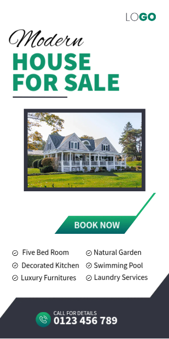 Modern House Ads Template | PosterMyWall