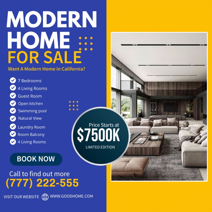 Modern House Template | PosterMyWall