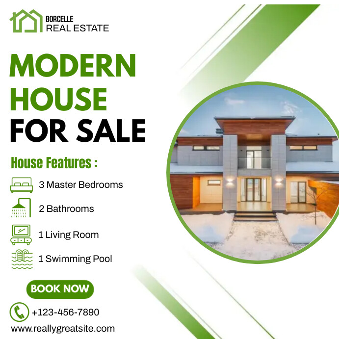 Modern House Template | PosterMyWall