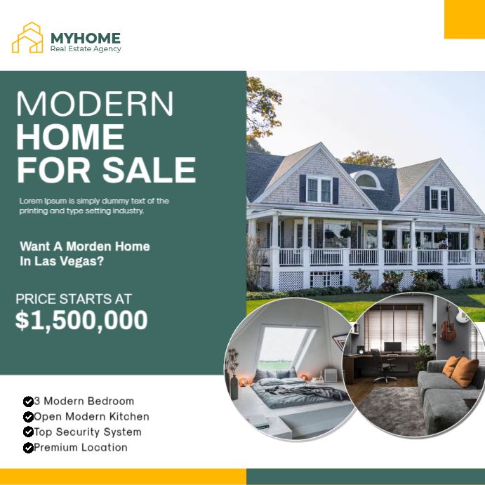 Modern House Template | PosterMyWall