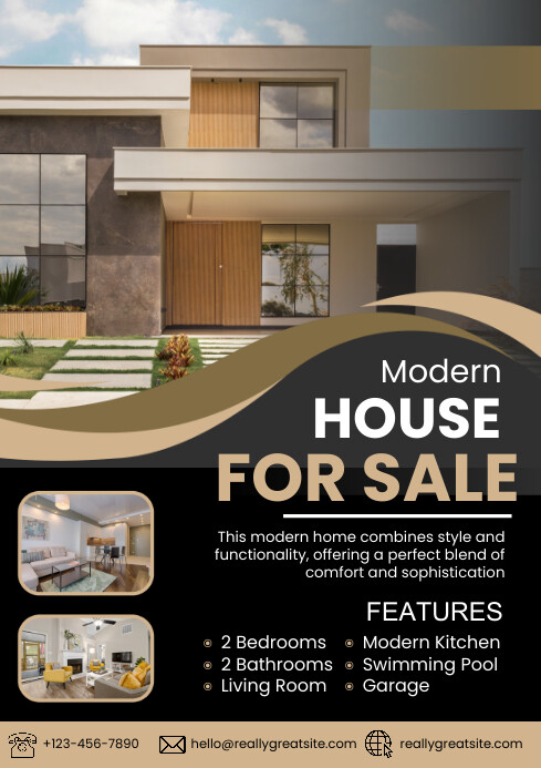 Modern House For Sale Template | PosterMyWall