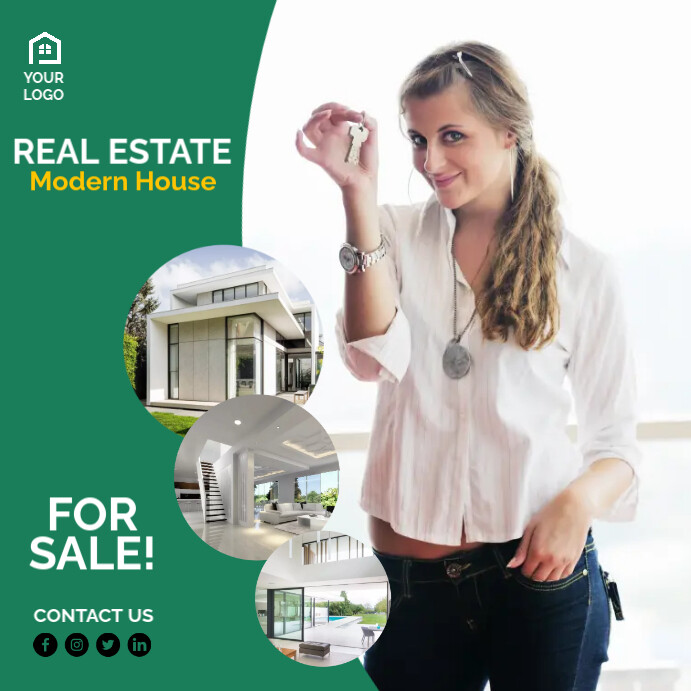 Modern house for sale Template | PosterMyWall