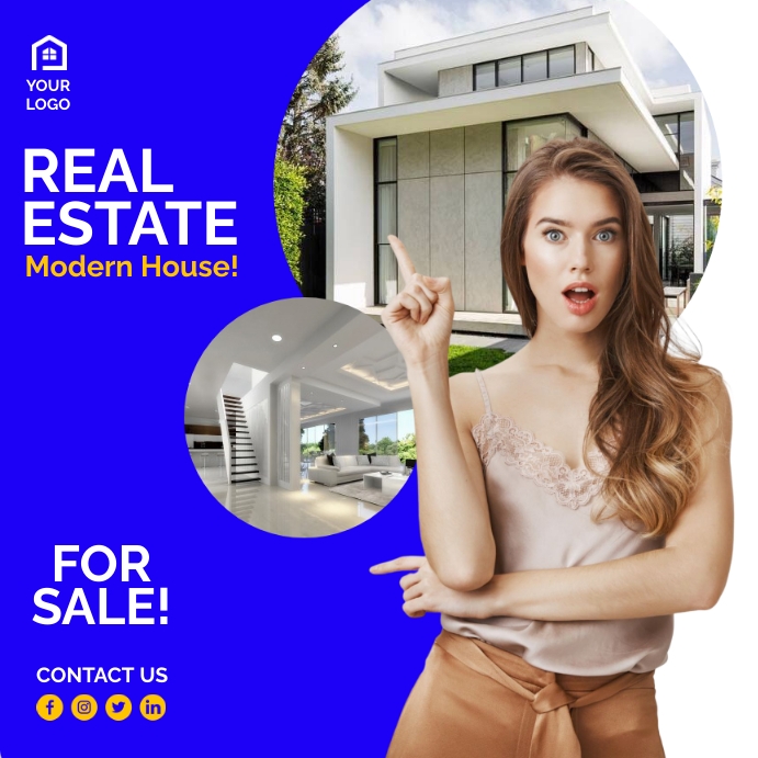 Modern house for sale Template | PosterMyWall