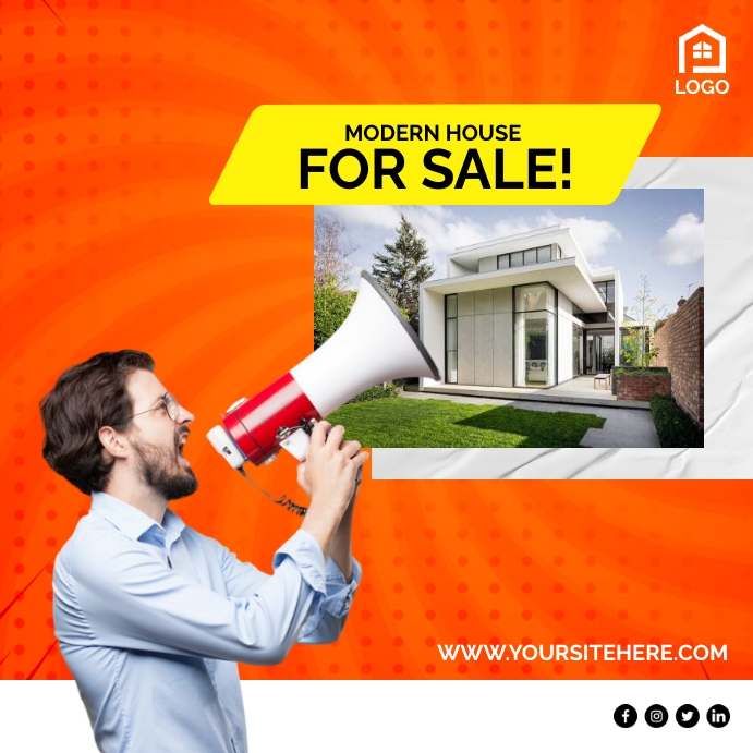 Modern house for sale Template | PosterMyWall