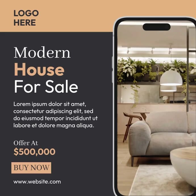Modern House Sale Template | PosterMyWall