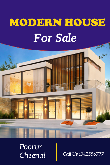modern house sale Template | PosterMyWall