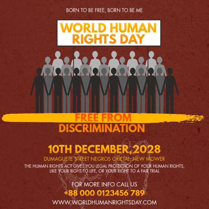 Modern Human Rights Day Instagram Post Template | PosterMyWall