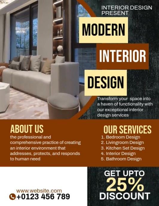 Copy of Modern Interior Design Ads | PosterMyWall