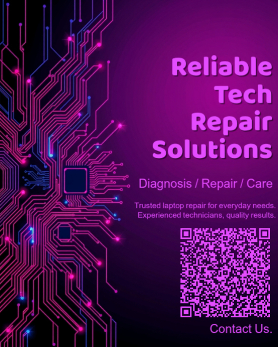 Modern Laptop Repair Instagram Post for Computer Service Businesses ...